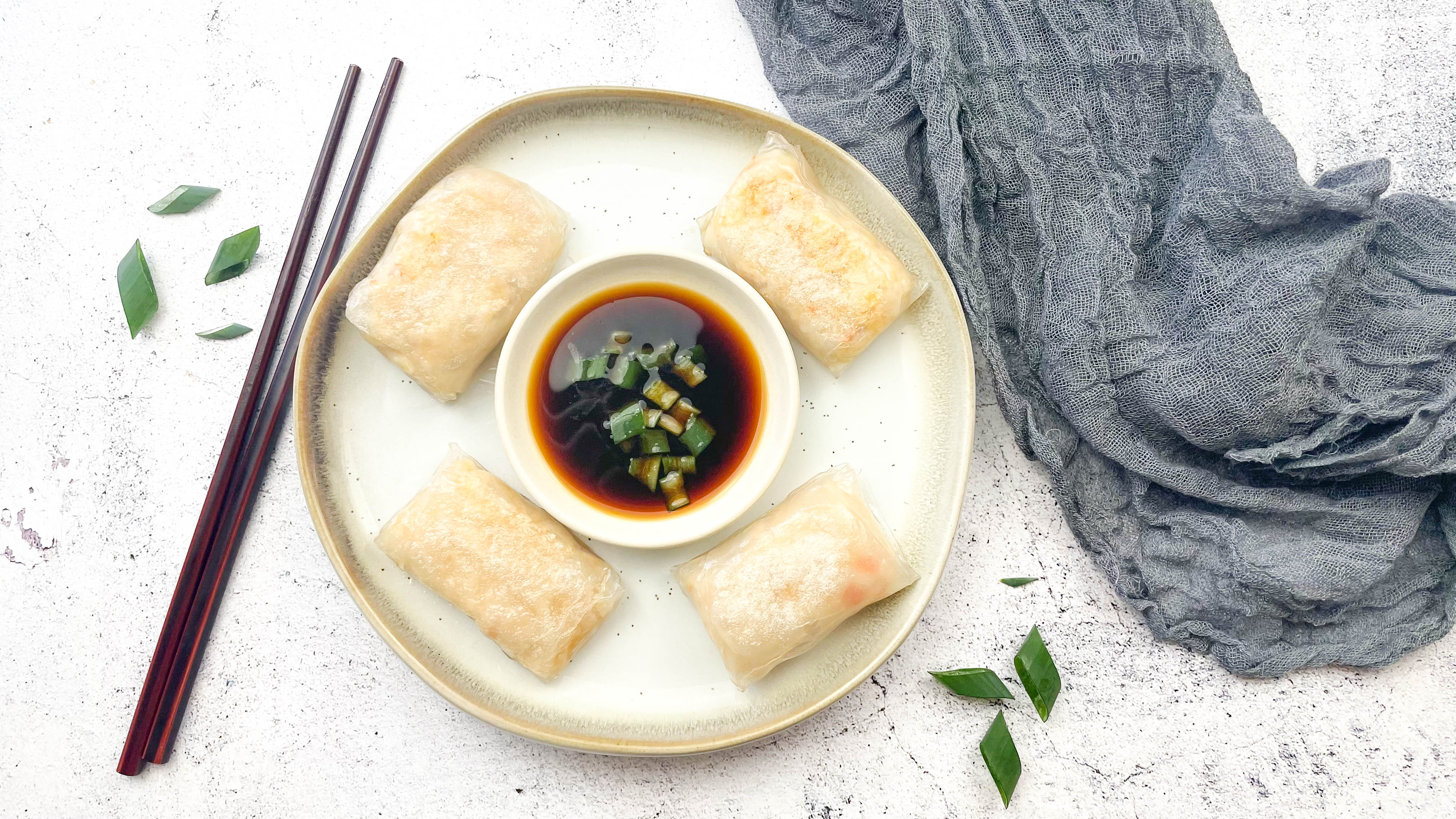 Vegan Shrimp Rice Paper Dumplings | Dim Sum | Har Gow | Gluten-Free ...